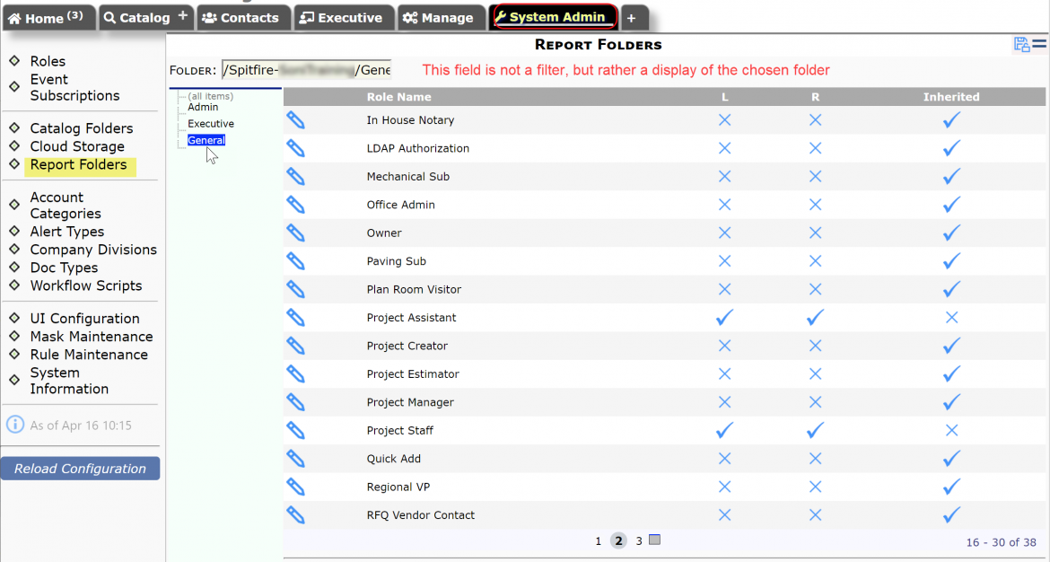 Report Folders Tool – Spitfire Client Services Report Folders Tool – Spitfire Client Services